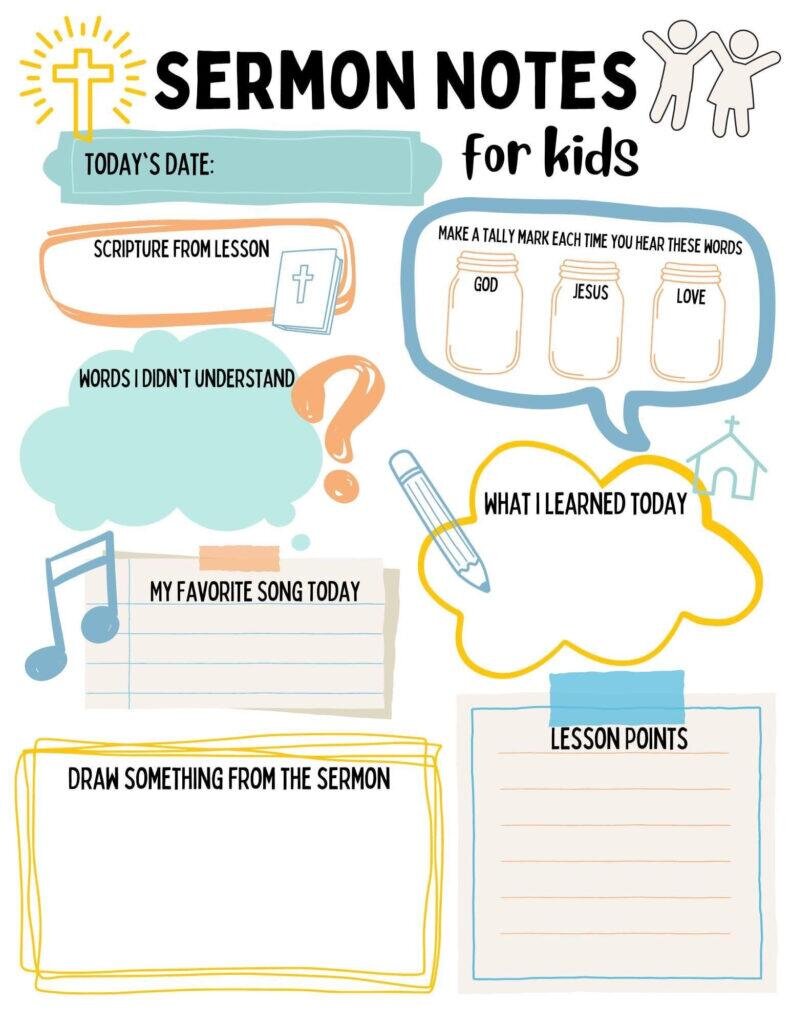 Sermon Notes for KIDS – Blackhawk FYI