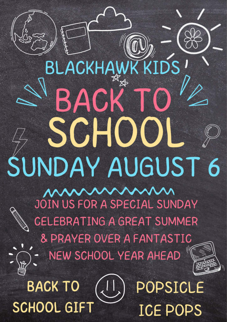 BACK TO SCHOOL SUNDAY – Blackhawk FYI