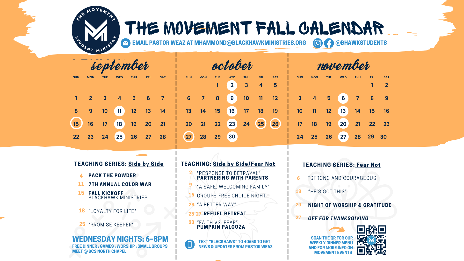The Movement Fall 2024 Calendar – Blackhawk FYI
